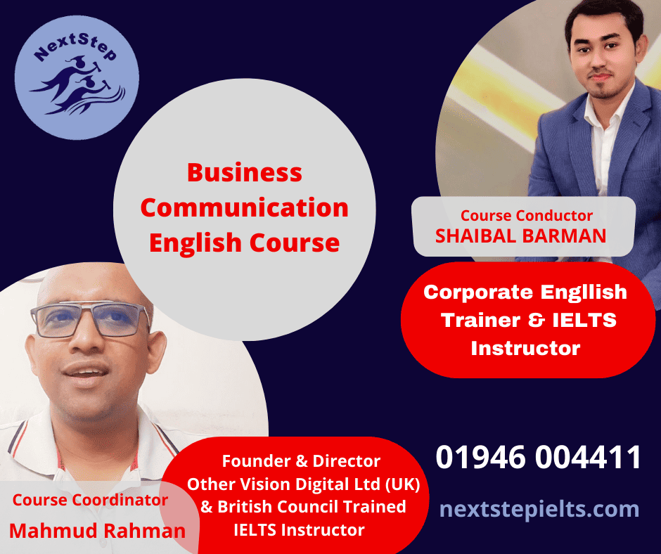 Business Communication English & Public Speaking - NextStep IELTS PTE & OET